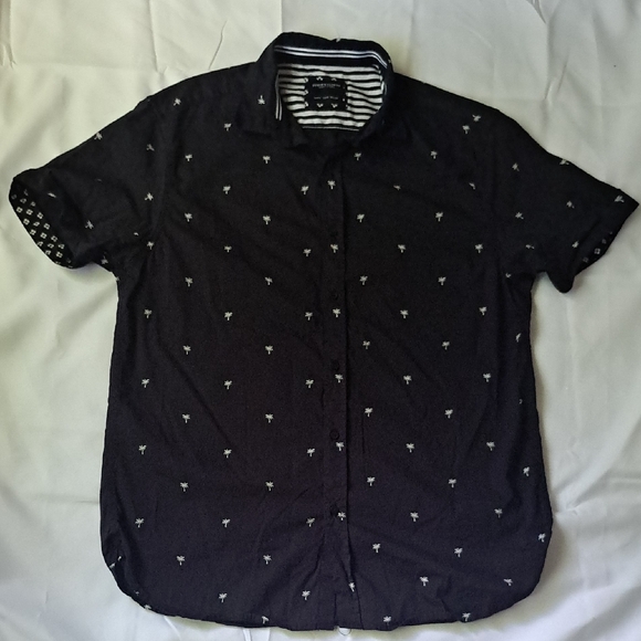 Denim & Flower | Shirts | Mens Black Patterned Shirt | Poshmark